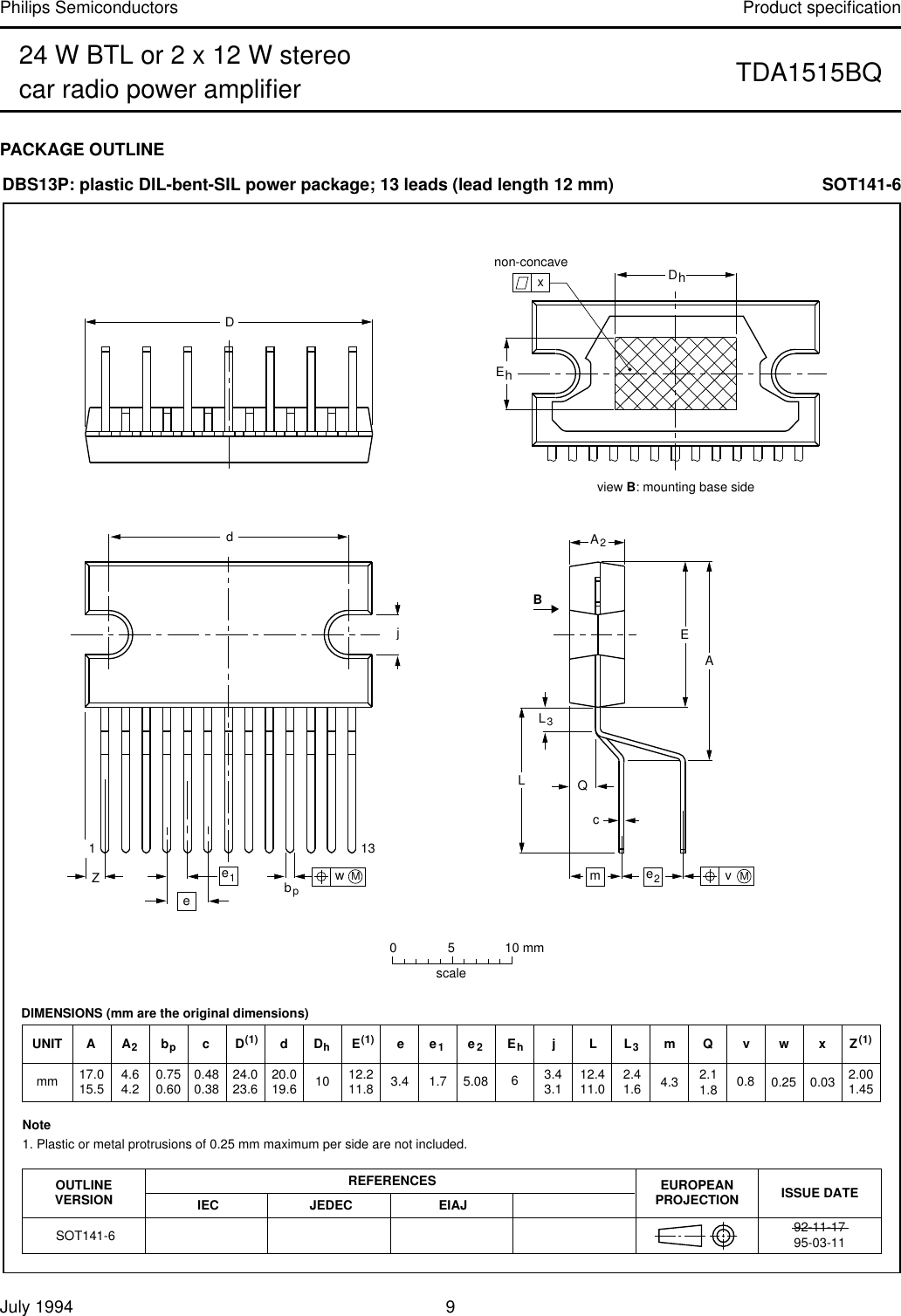 TDA1515BQ Datasheet. Www.s manuals.com. Philips