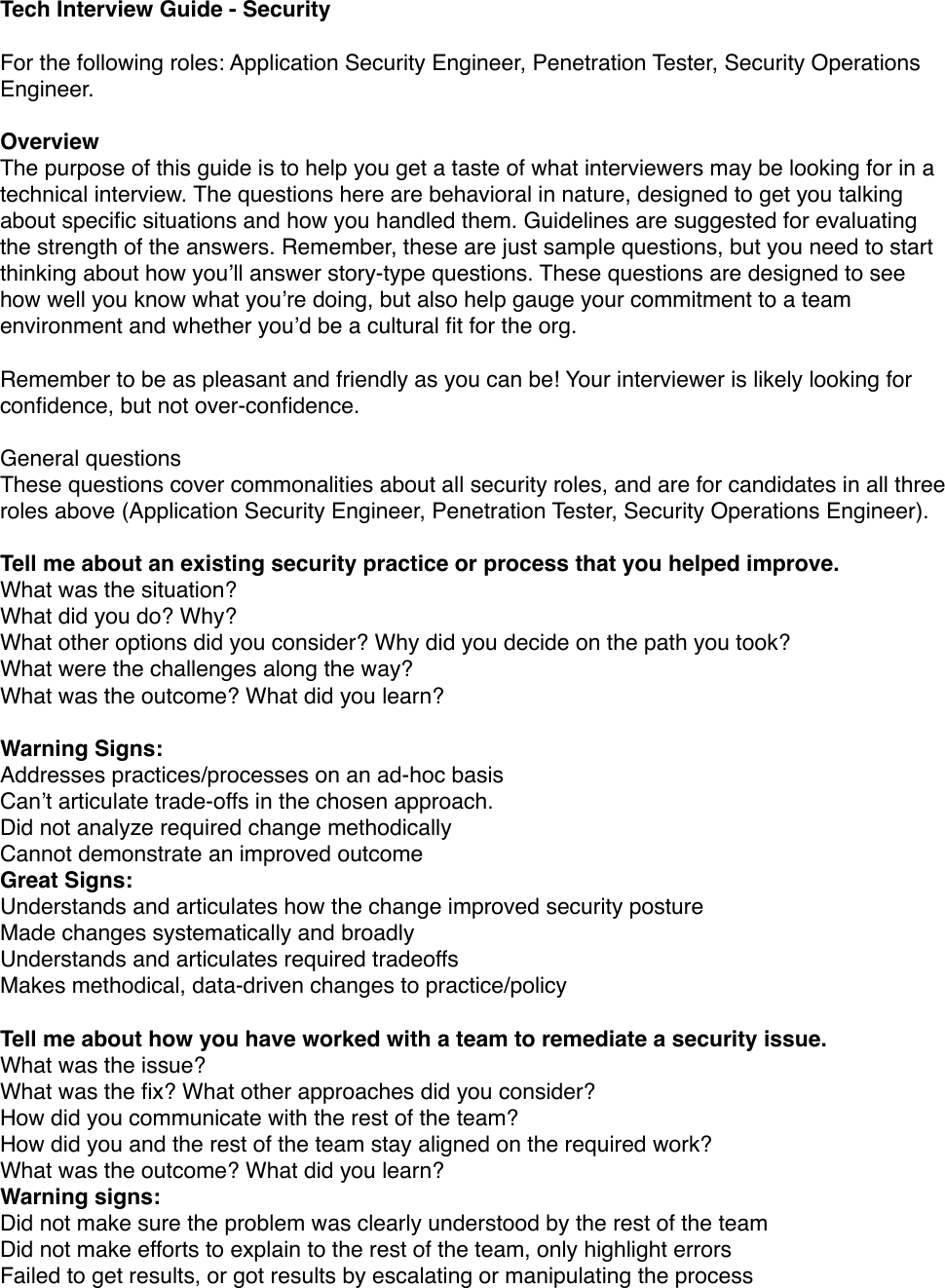 Tech Guide Question Prompts