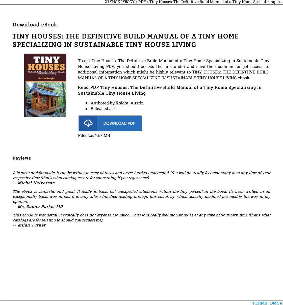Book Tiny Houses: The Definitive Build Manual Of A Home Specializing In ...