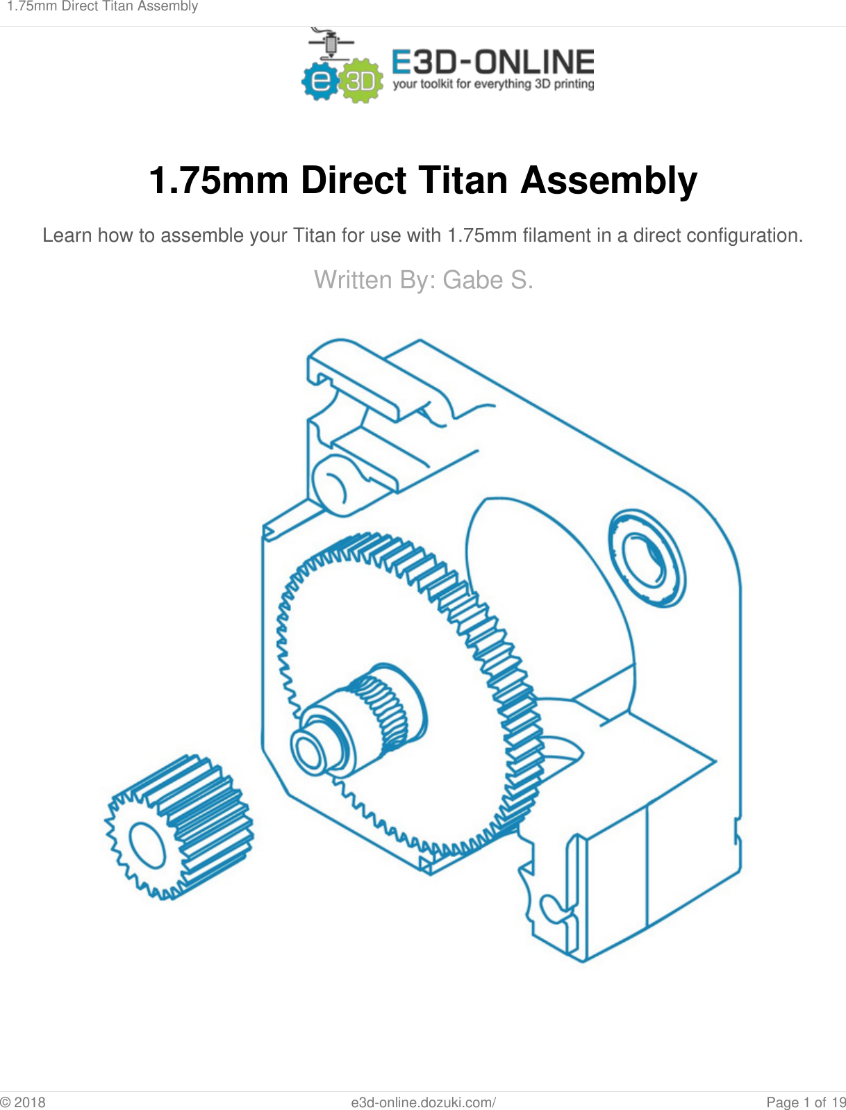 1.75mm Direct Titan Assembly Guide 19 En