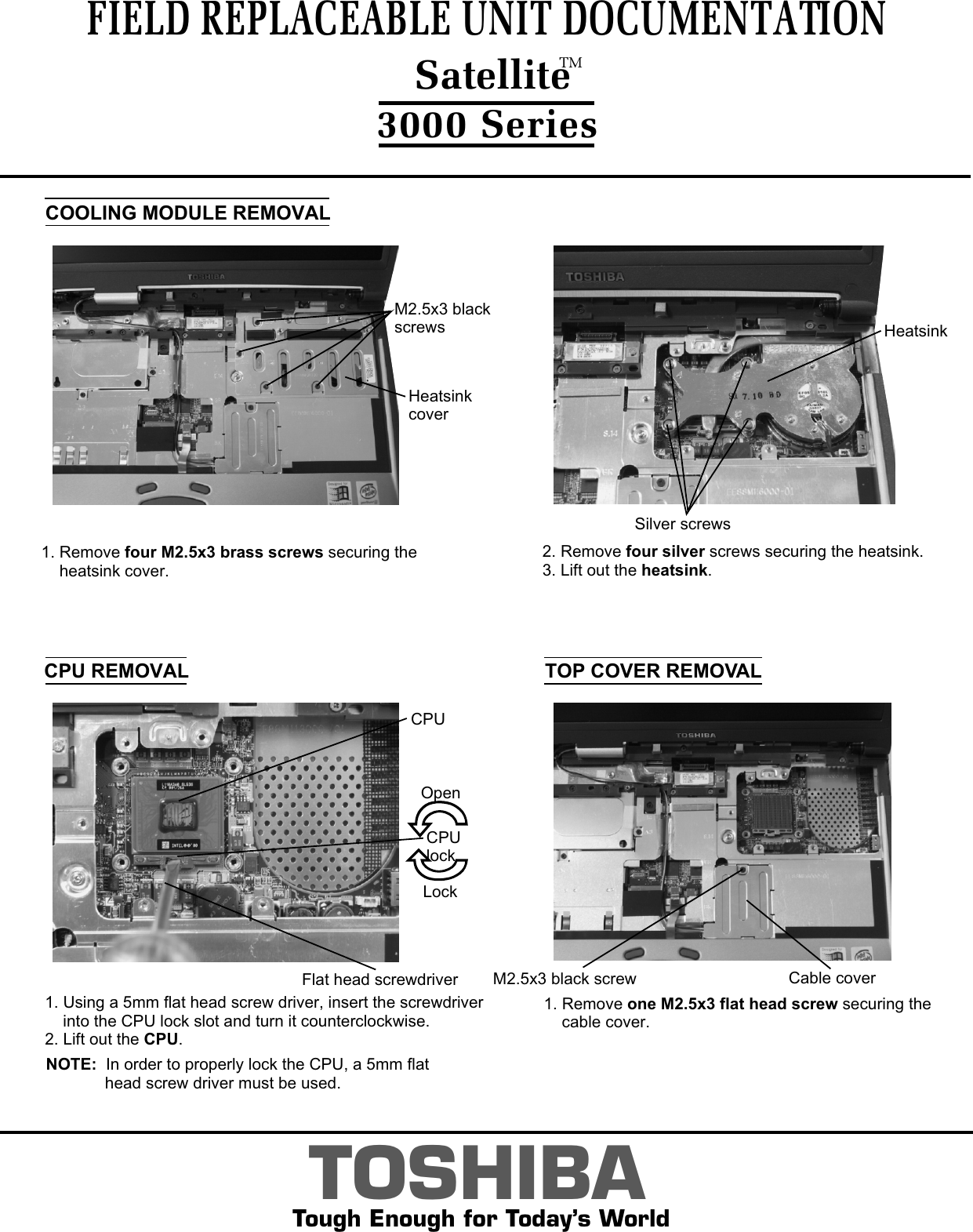 Heatsink Field Replaceable Unit Installation Guide