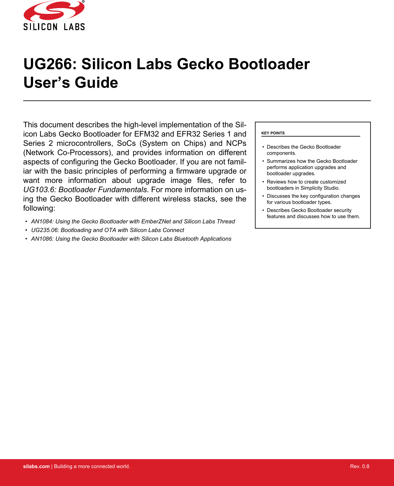 Ug266 gecko bootloader user guide