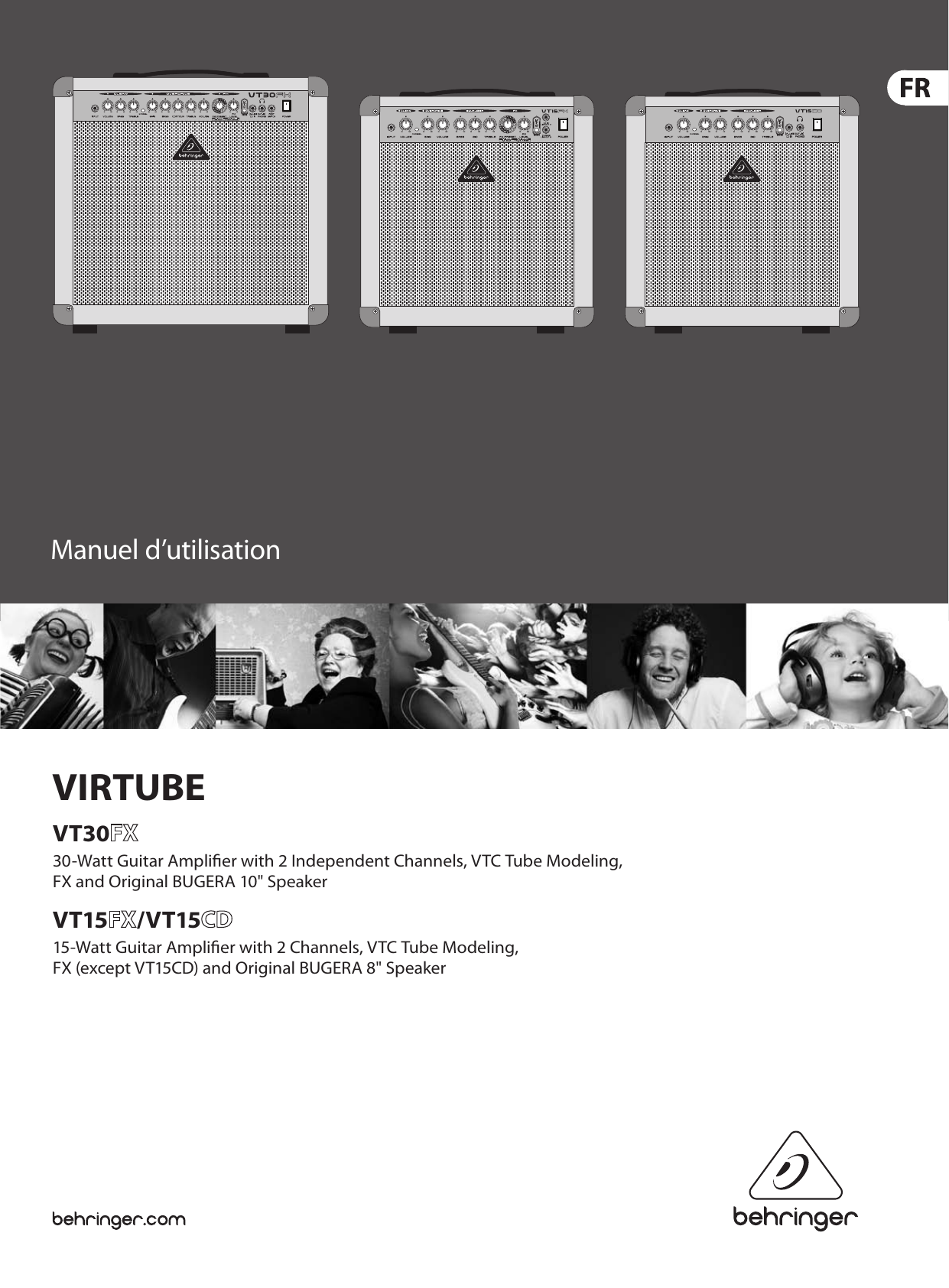 VIRTUBE VT30FX/VT15FX/VT15CD Behringer VT30FX User Manual (French ...