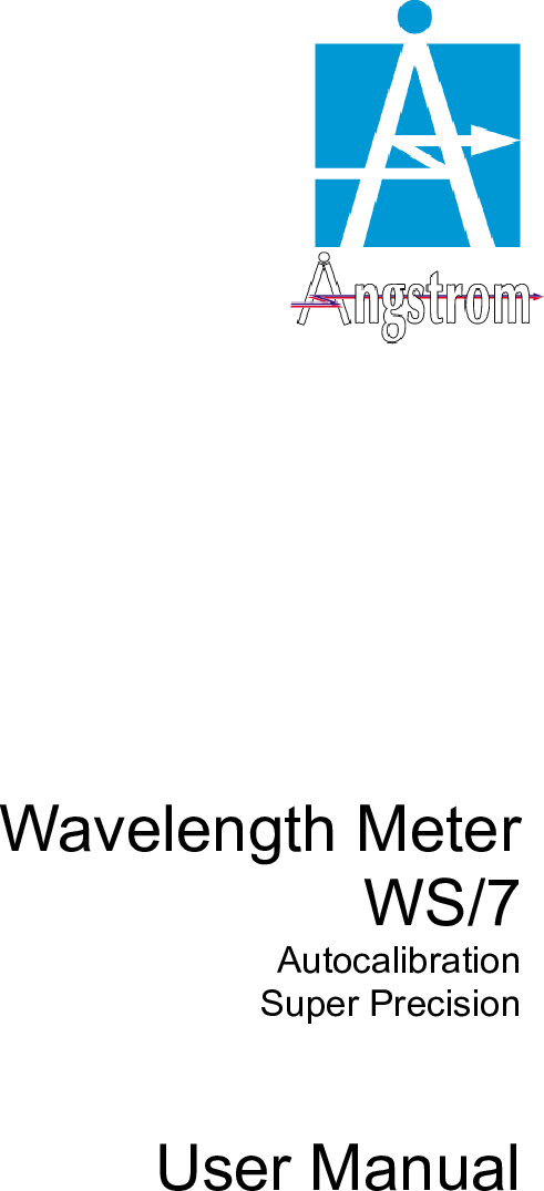 User Manual Ws7