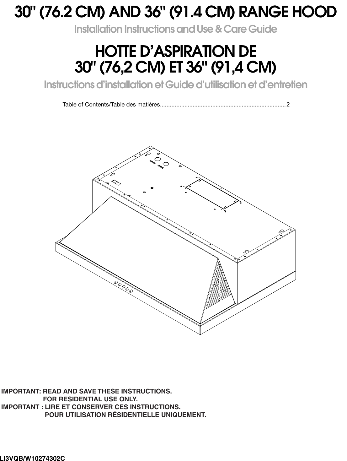 2284 1508925922 UXT5530AAB Installation Instruction EN