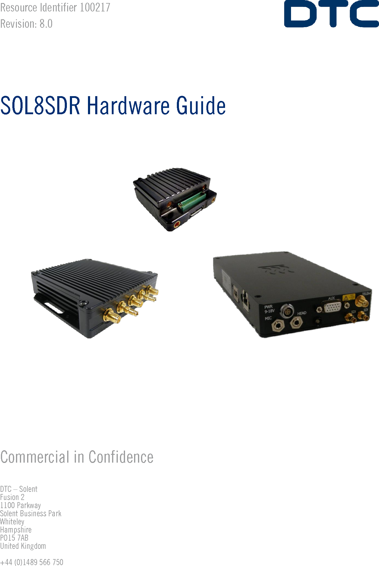 Domo Tactical Communications SOL8SDRC234091 COFDM digital video ...