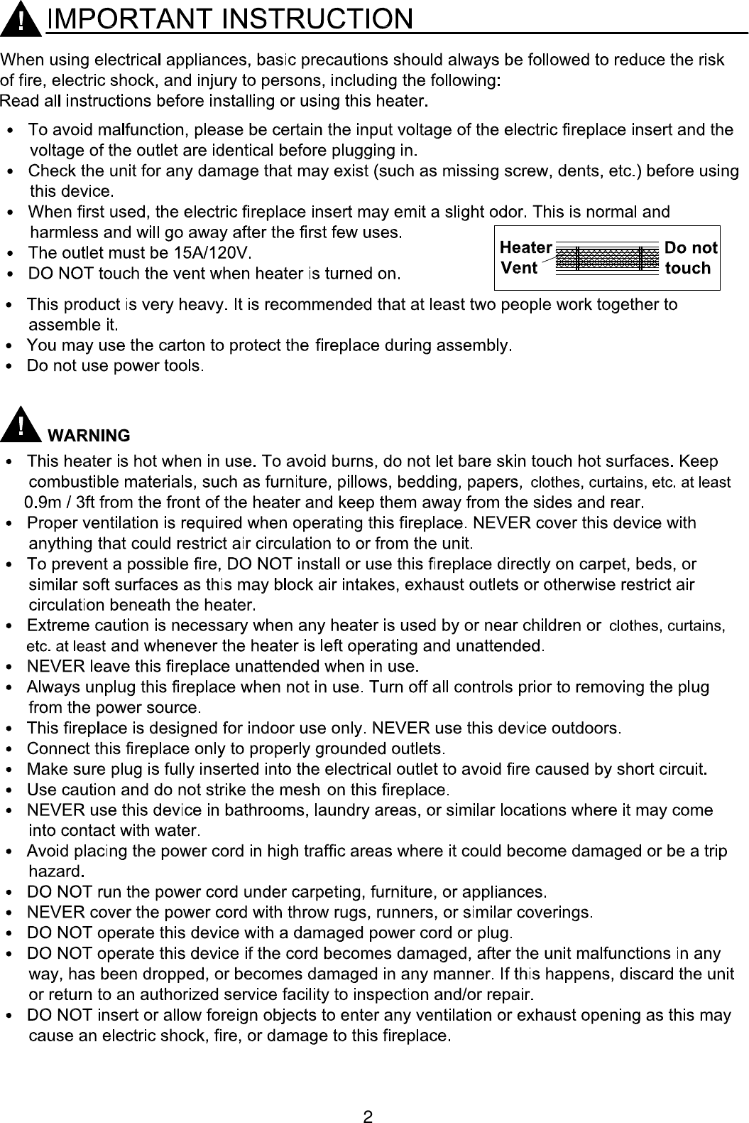 Dongguan Songwei Electric Technology C094BT Electric Heater User Manual