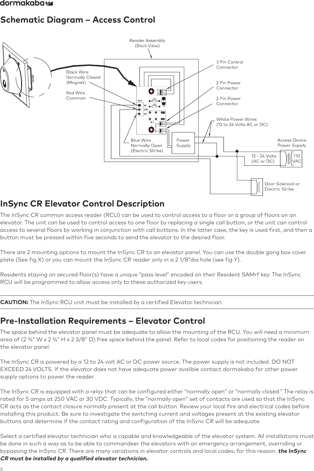 DormaKaba Multihousing In Sync CR Installation Instructions LIT1003 05 ...