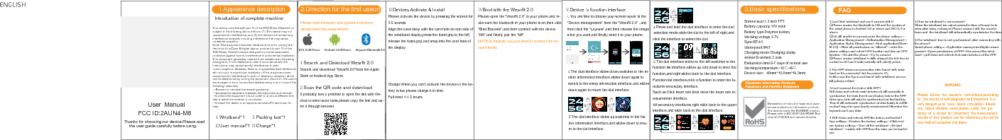 Dothinking Technology co M8 M8 Smart Band User Manual