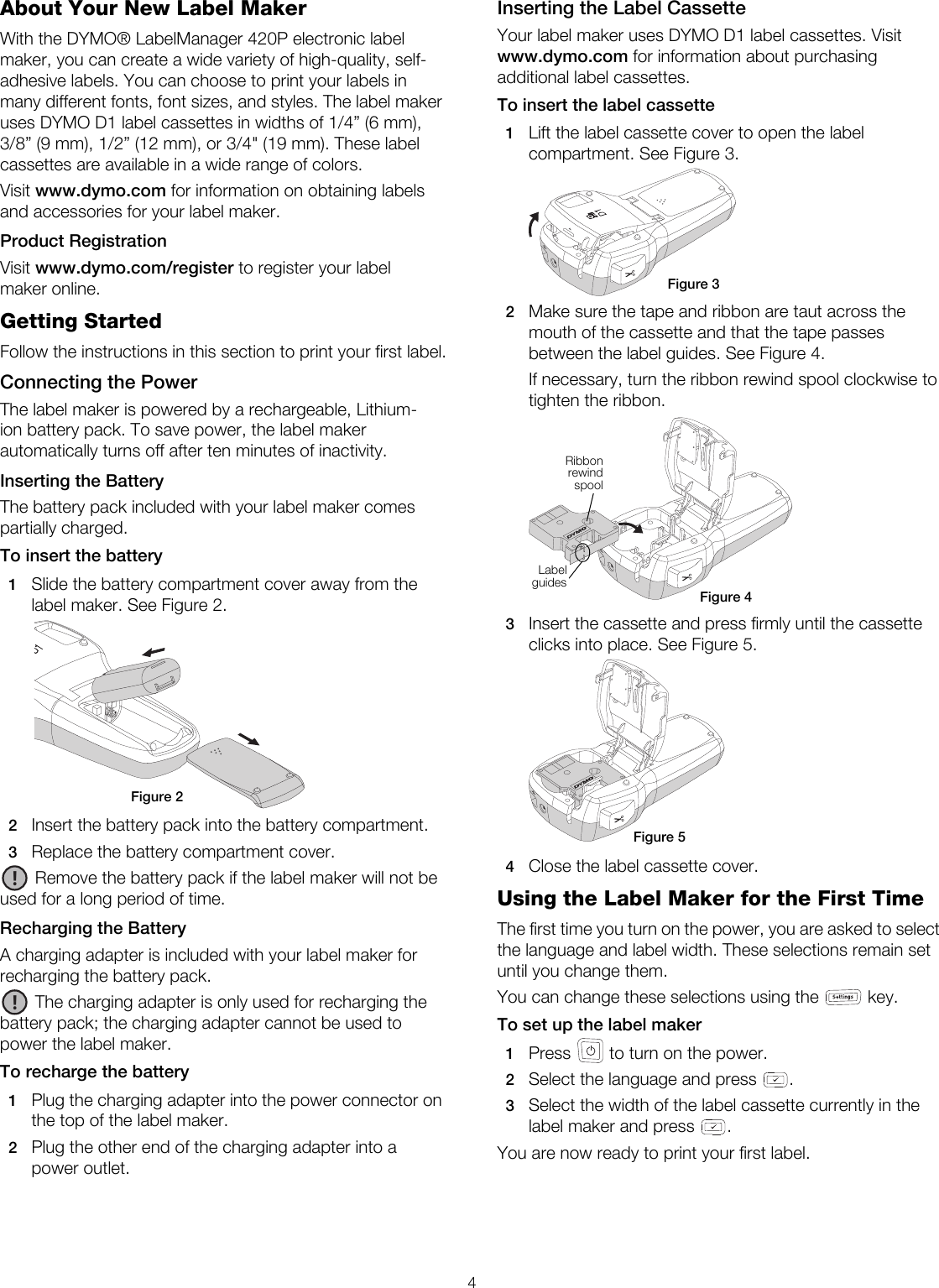 Dymo Labelmanager 420P Owner S Manual User Guide