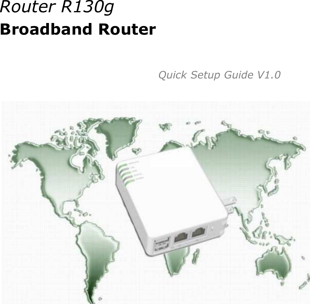 E Top Network Technology BR130G Broadband Router User Manual Navi R130g ...