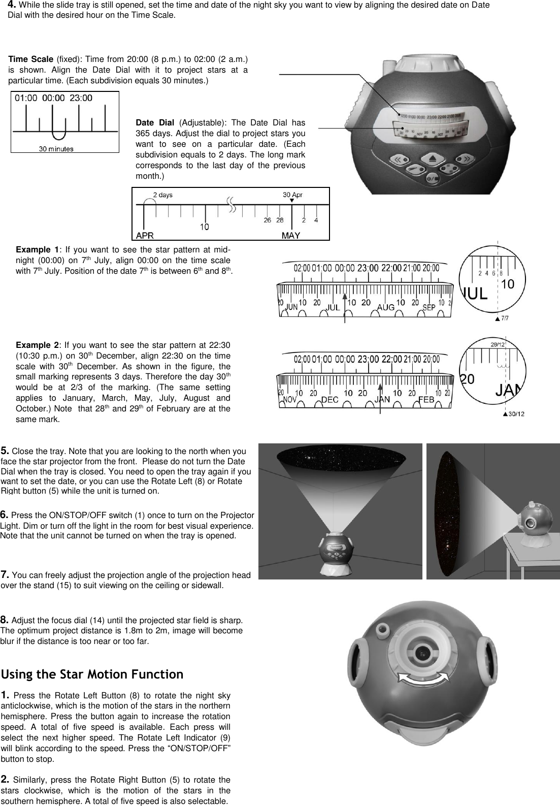 EASTCOLIGHT 8007 PLANETARIUM WITH WIRELESS BLUETOOTH SPEAKER User