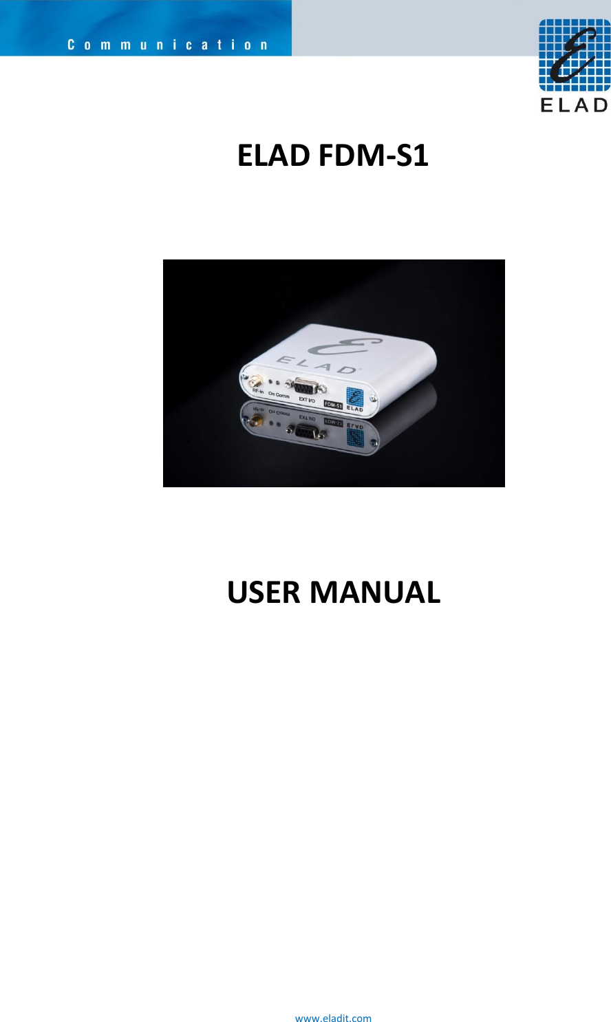 ELAD srl FDM-S1 FDM-S1 User Manual