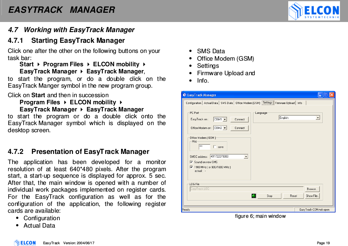 ELCON Systemtechnik 6618A EasyTrack 6618A User Manual UsersManual