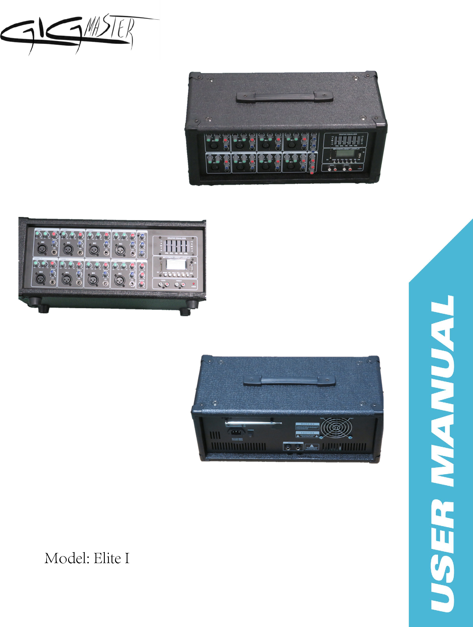 ELECTRON X ELITE Amplifier User Manual User Munaul