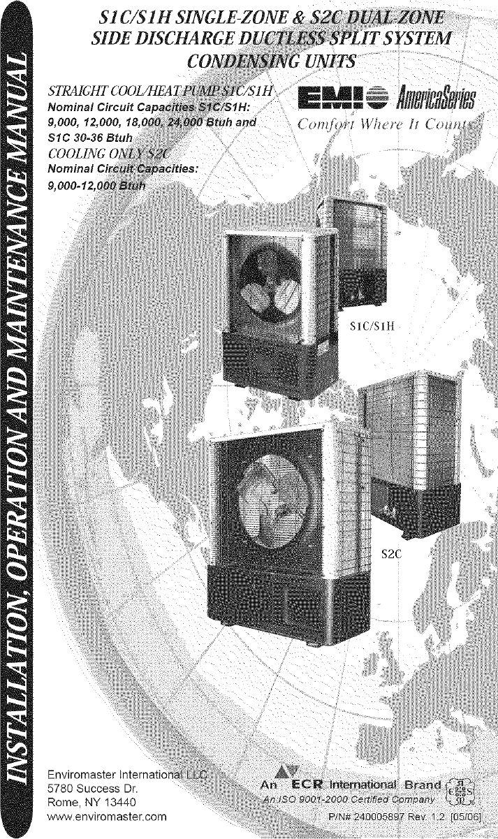 EMI Air Conditioner/heat Pump(outside Unit) Manual L0612425