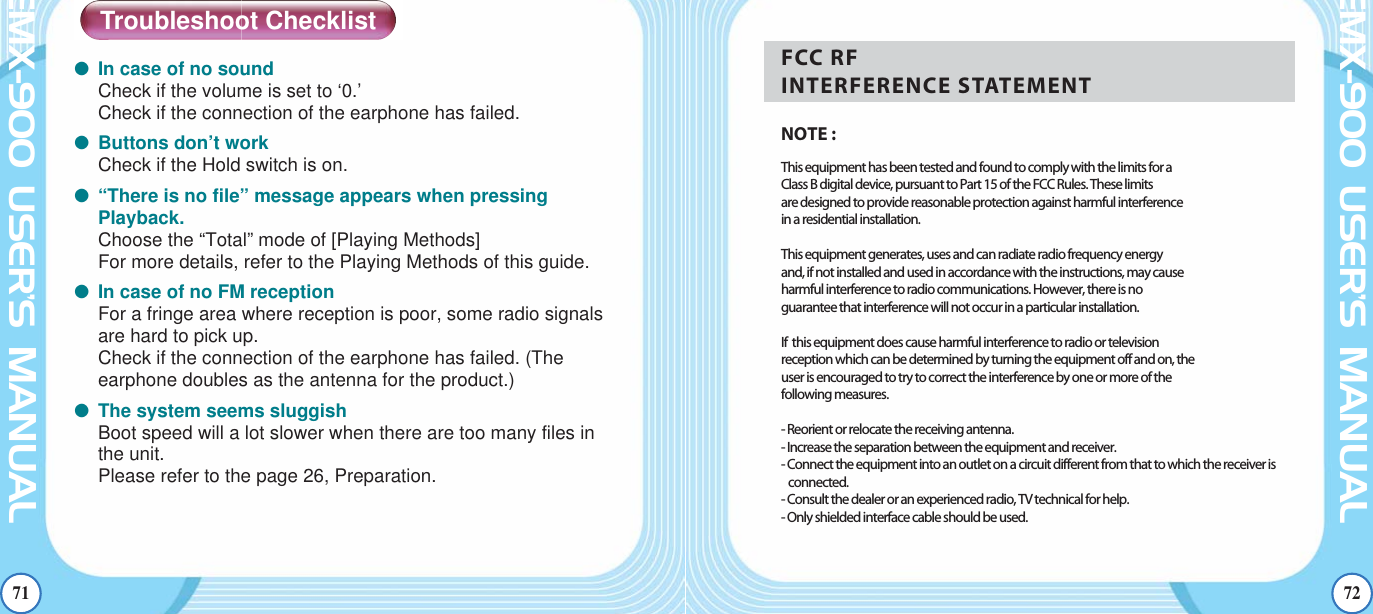 ENOX EMX-900 MP3 Player User Manual EMX 900 ENG