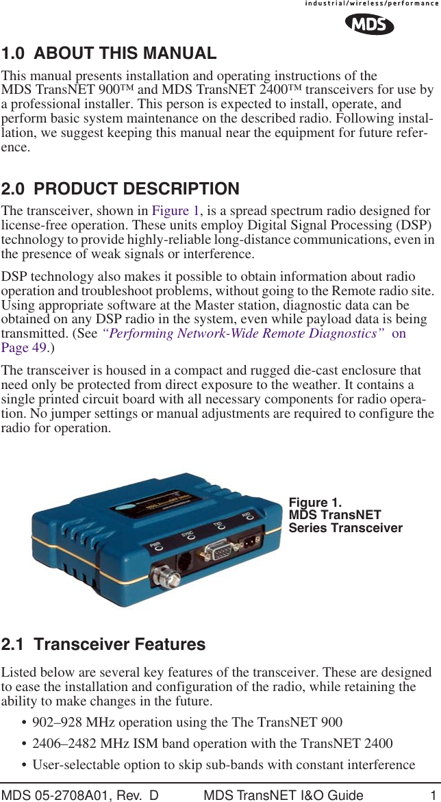 EQT MDS-AMP Midstream Radio System User Manual Rev 2