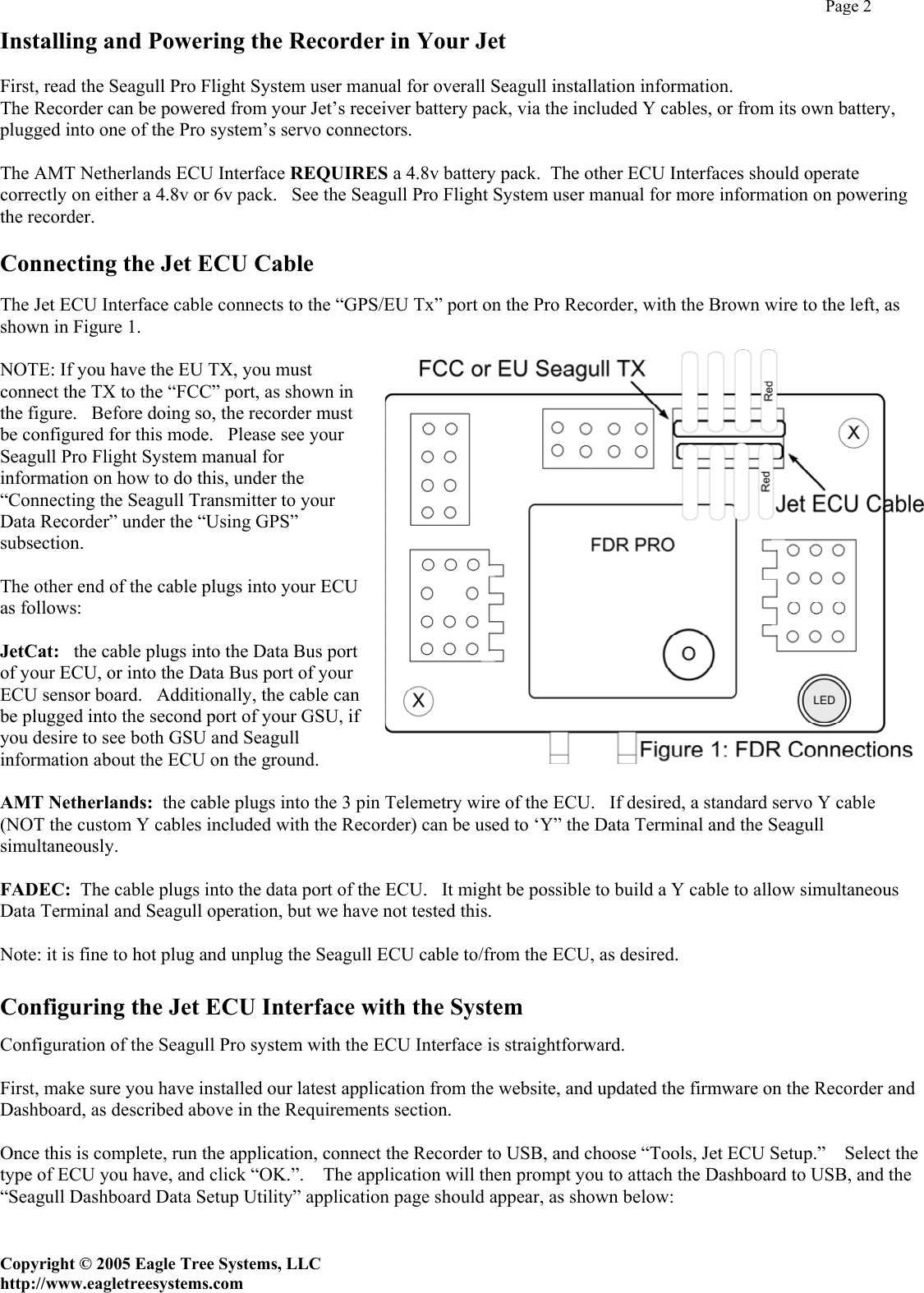 Eagle Tree Systems Ecu Jetcat Users Manual Interface
