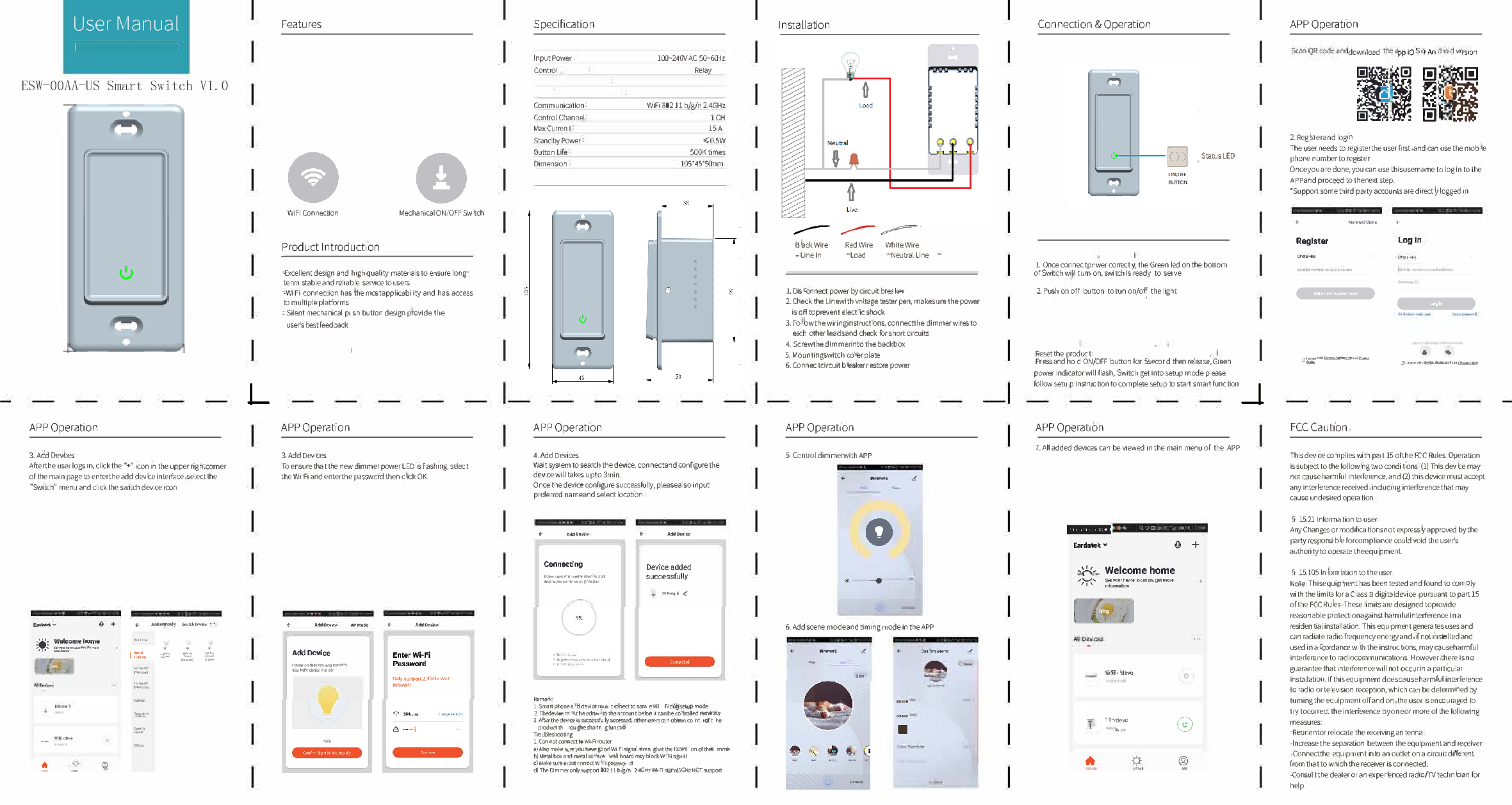 Earda Technologies ESW00A Smart Switch User Manual
