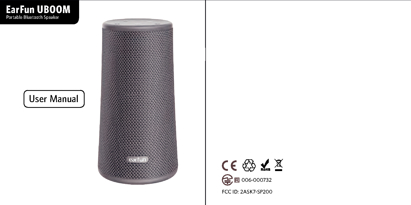 Earfun Technology SP200 Portable Bluetooth Speaker User Manual SP200 T5 ...