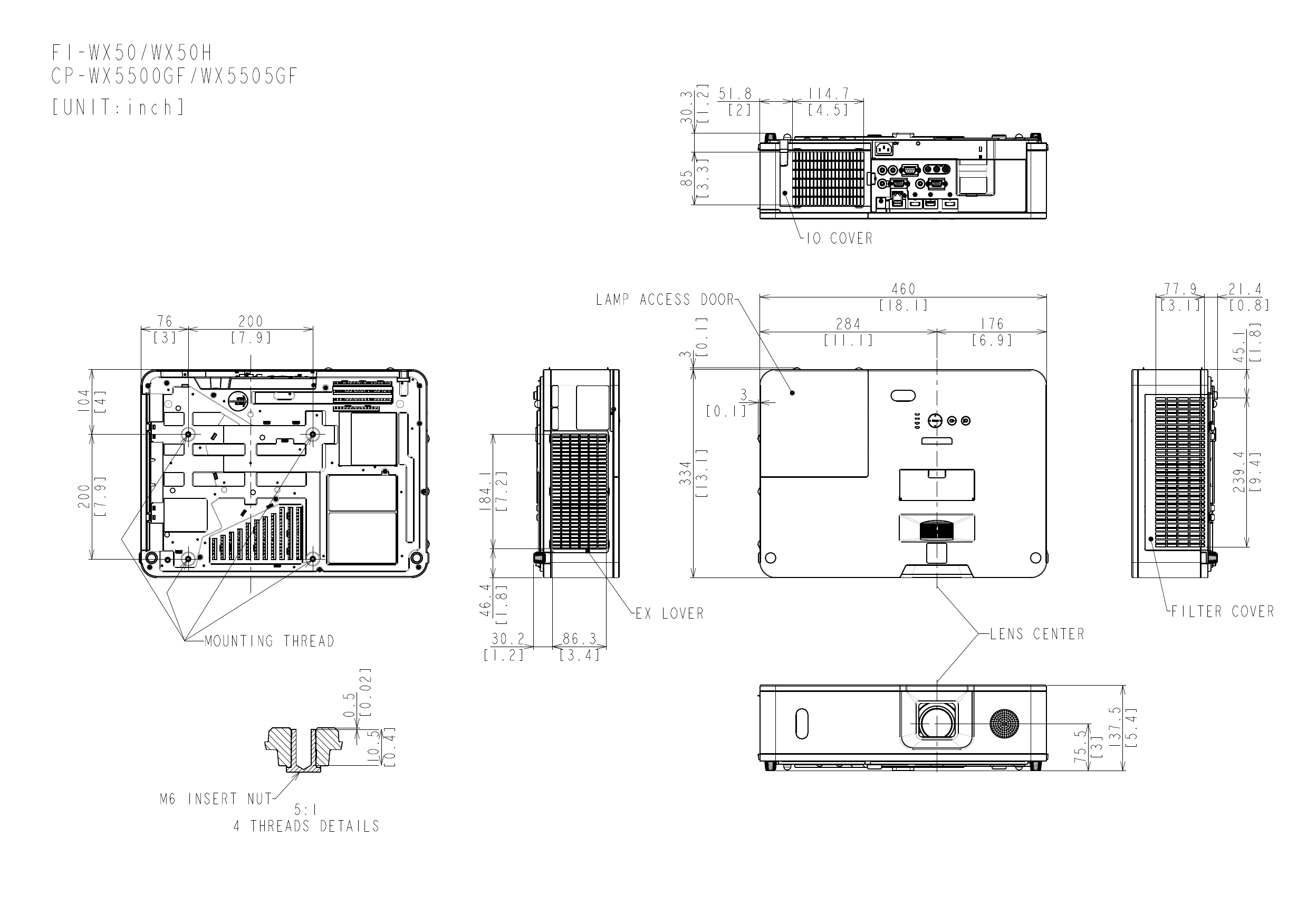 E1 ASSY CP WX5500 CAD drawing
