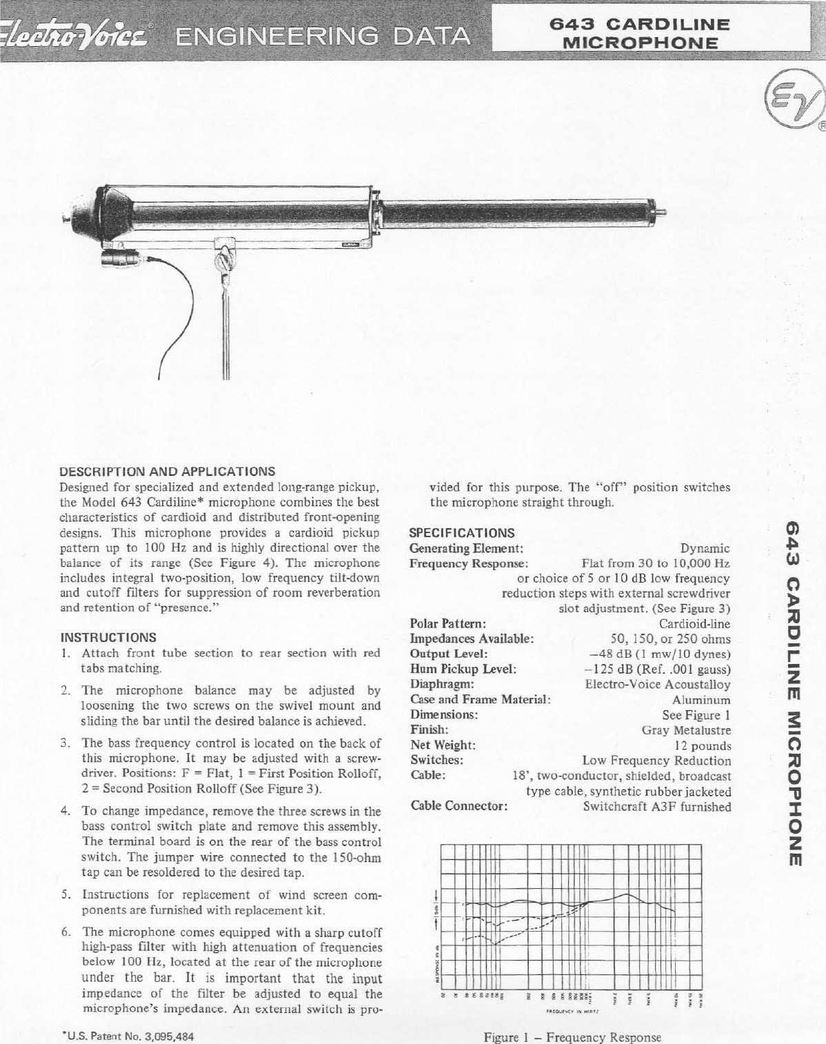 Electro Voice 643 Users Manual EDS