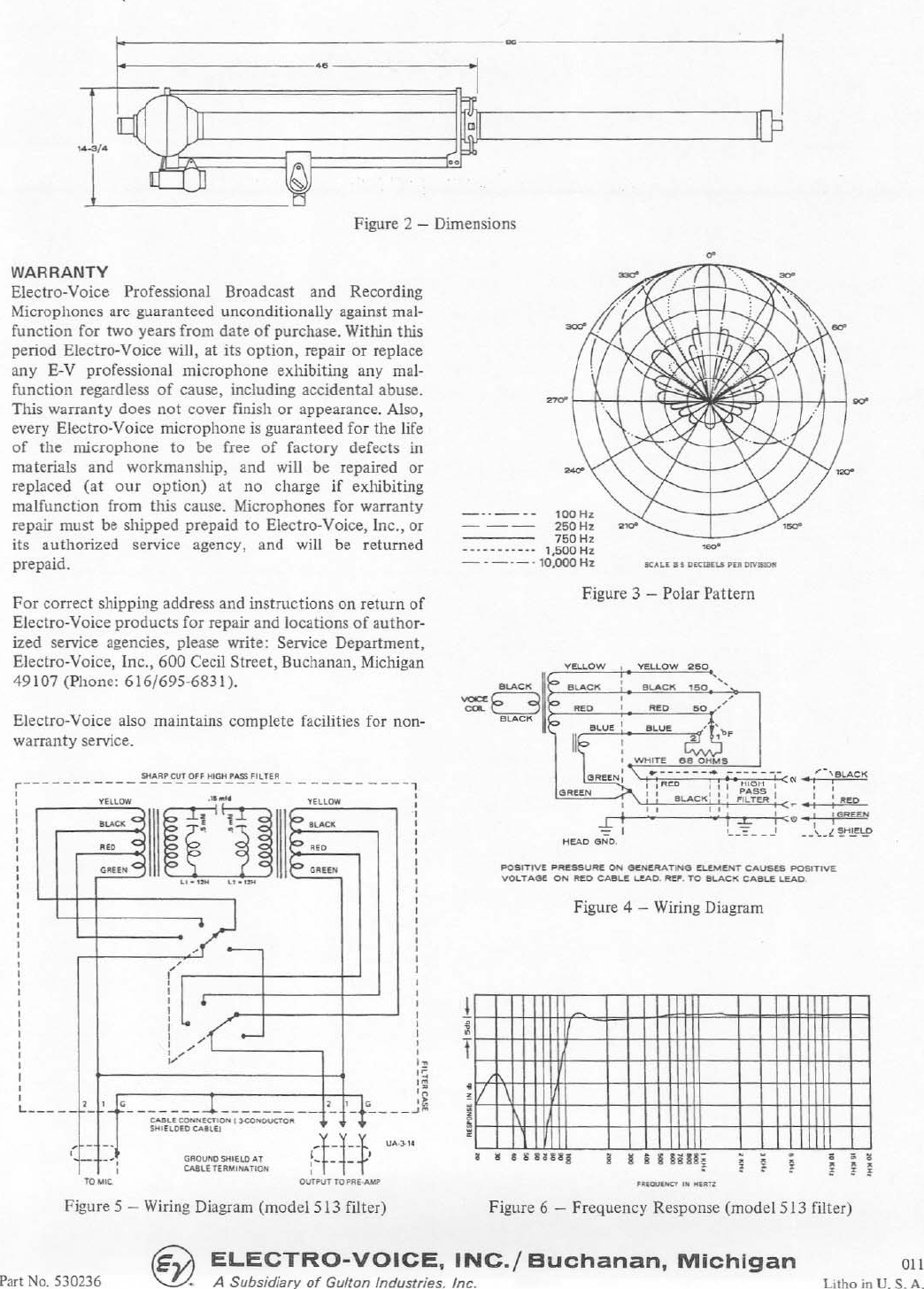 Electro Voice 643 Users Manual EDS