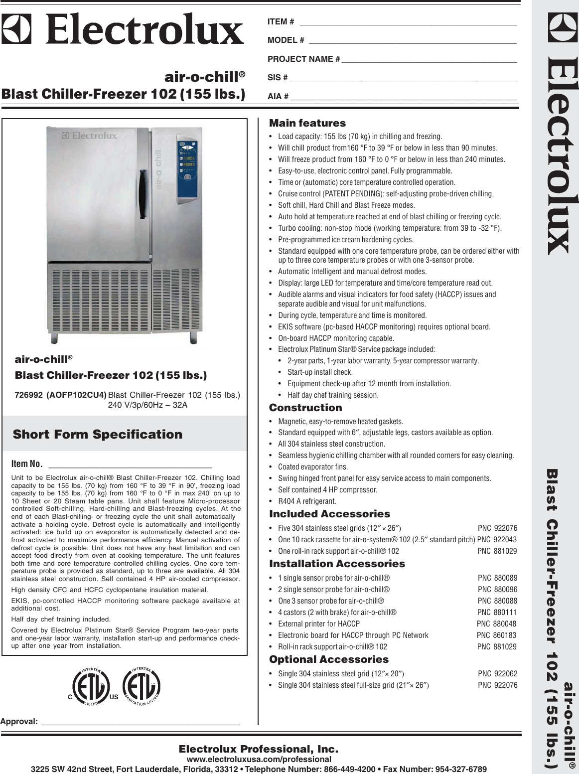 Electrolux Air O Chill 726992 Users Manual 726992.pmd