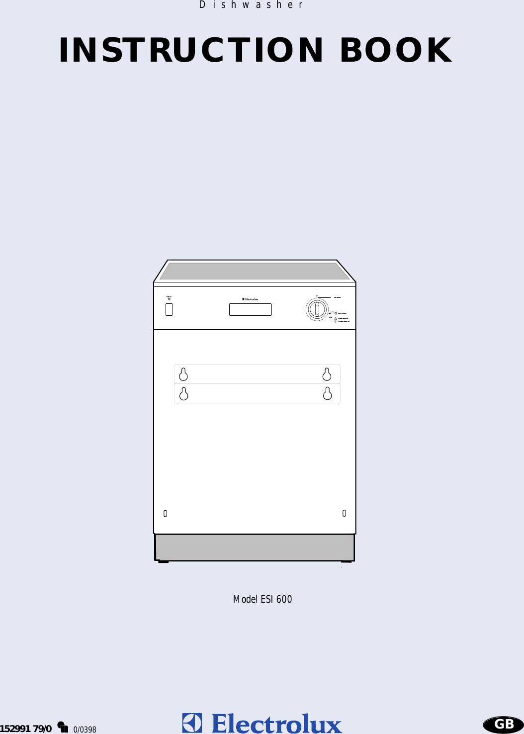 Electrolux Esi 600 Users Manual