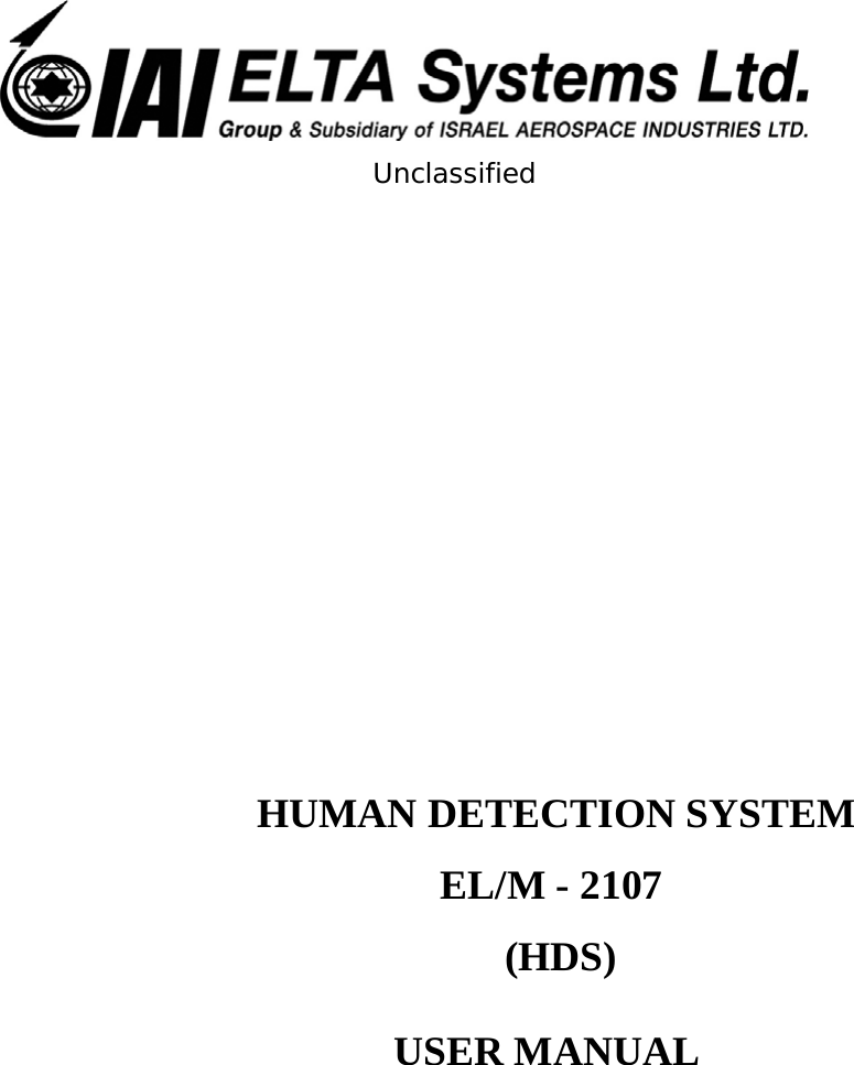 Elta Systems 2107 Radar (human detection system) Discussion and FAQ
