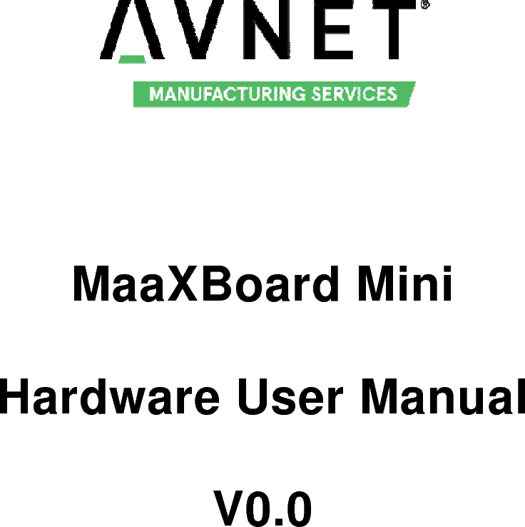 Embest Technology MAAX-MINI MaaxBoard Mini User Manual ManualX