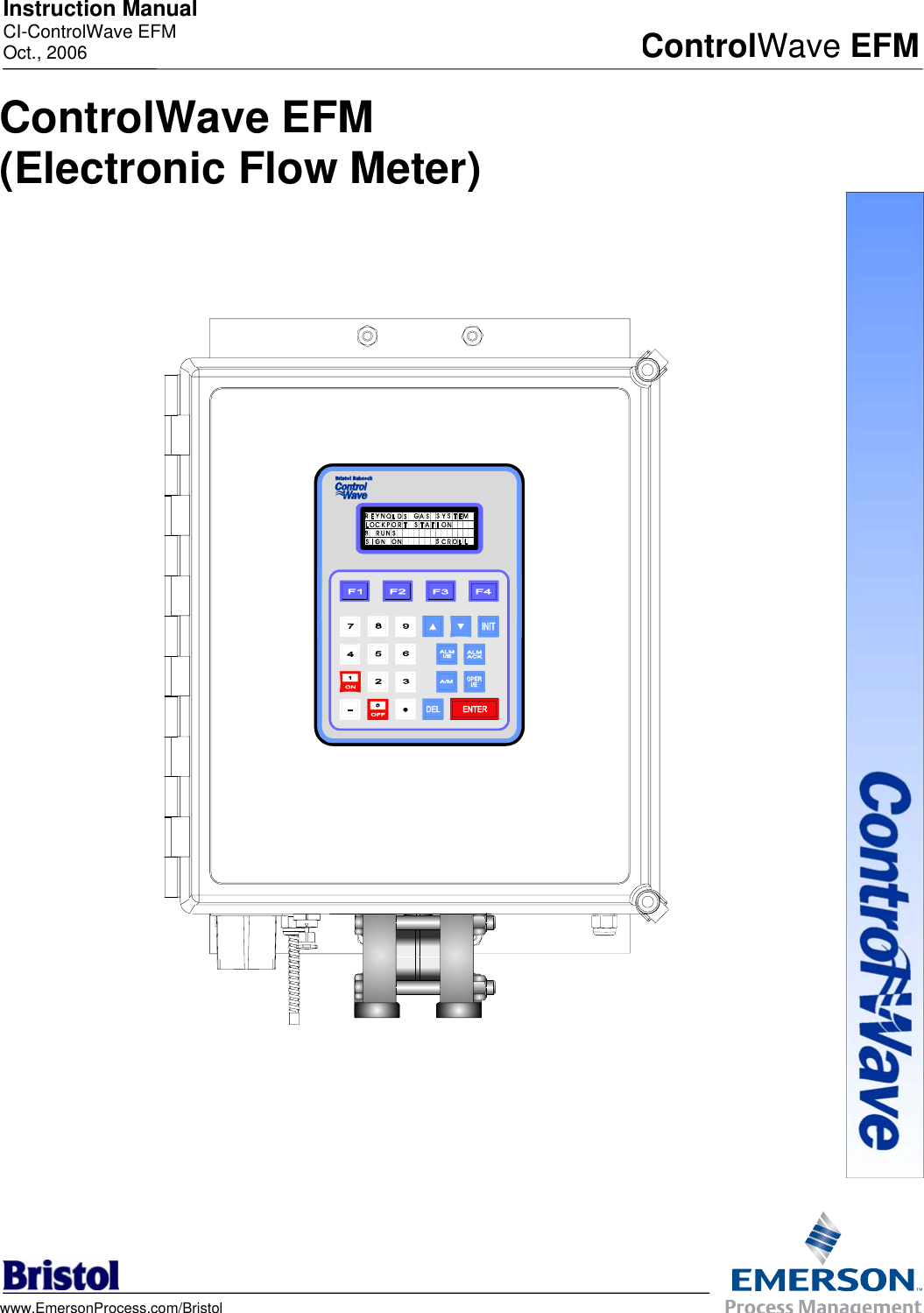 Emerson Process Management Controlwave Efm 4710A Users Manual Bristol ...