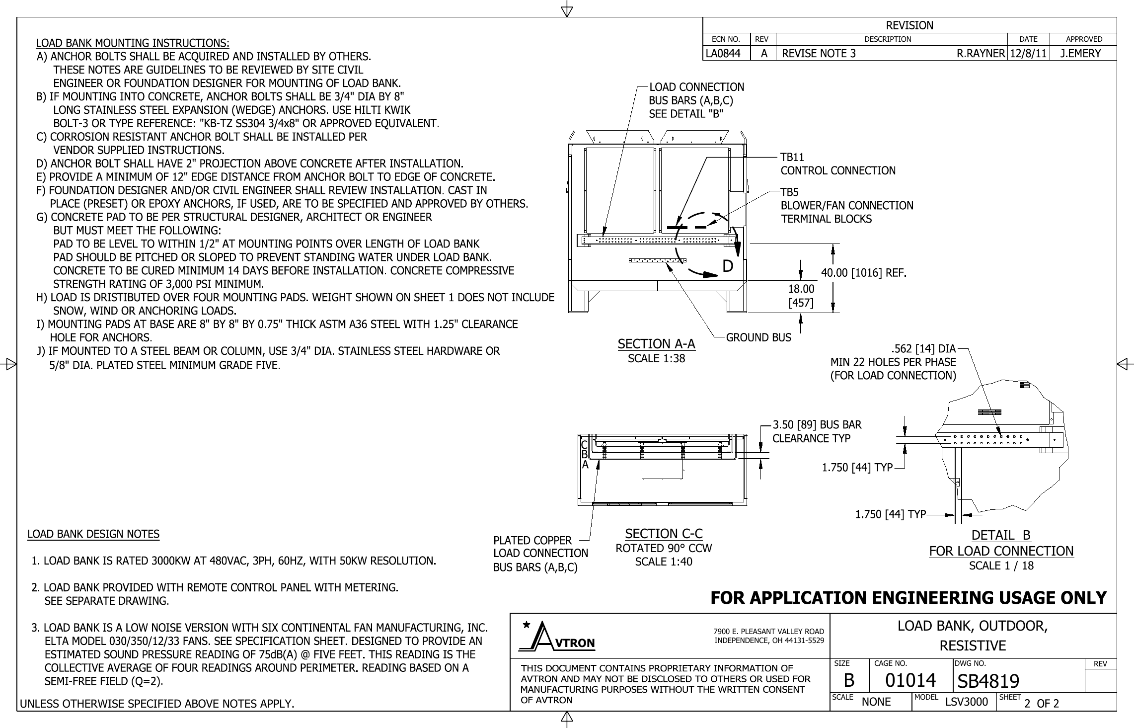 Emerson 3000 4600 Kw Lsv Load Bank Diagrams And Drawings