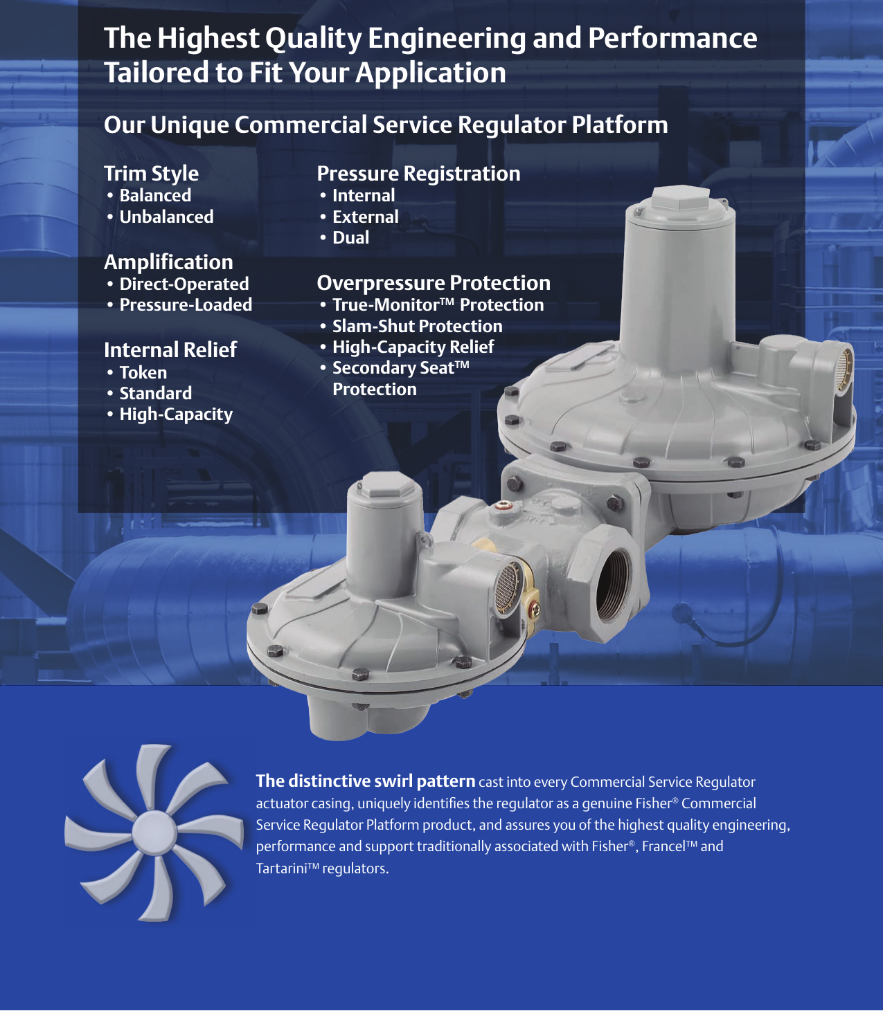 Emerson Cp200 Series Pressure Loaded Reducing Regulators Brochure