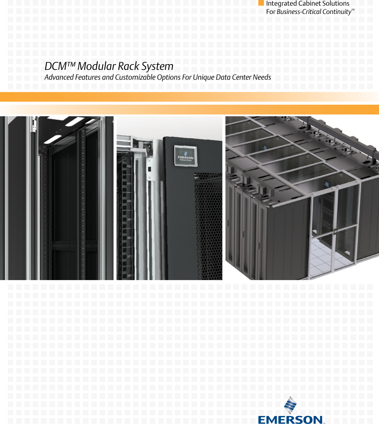 Emerson Dcm Modular Data Center Racks And Enclosures Technical ...