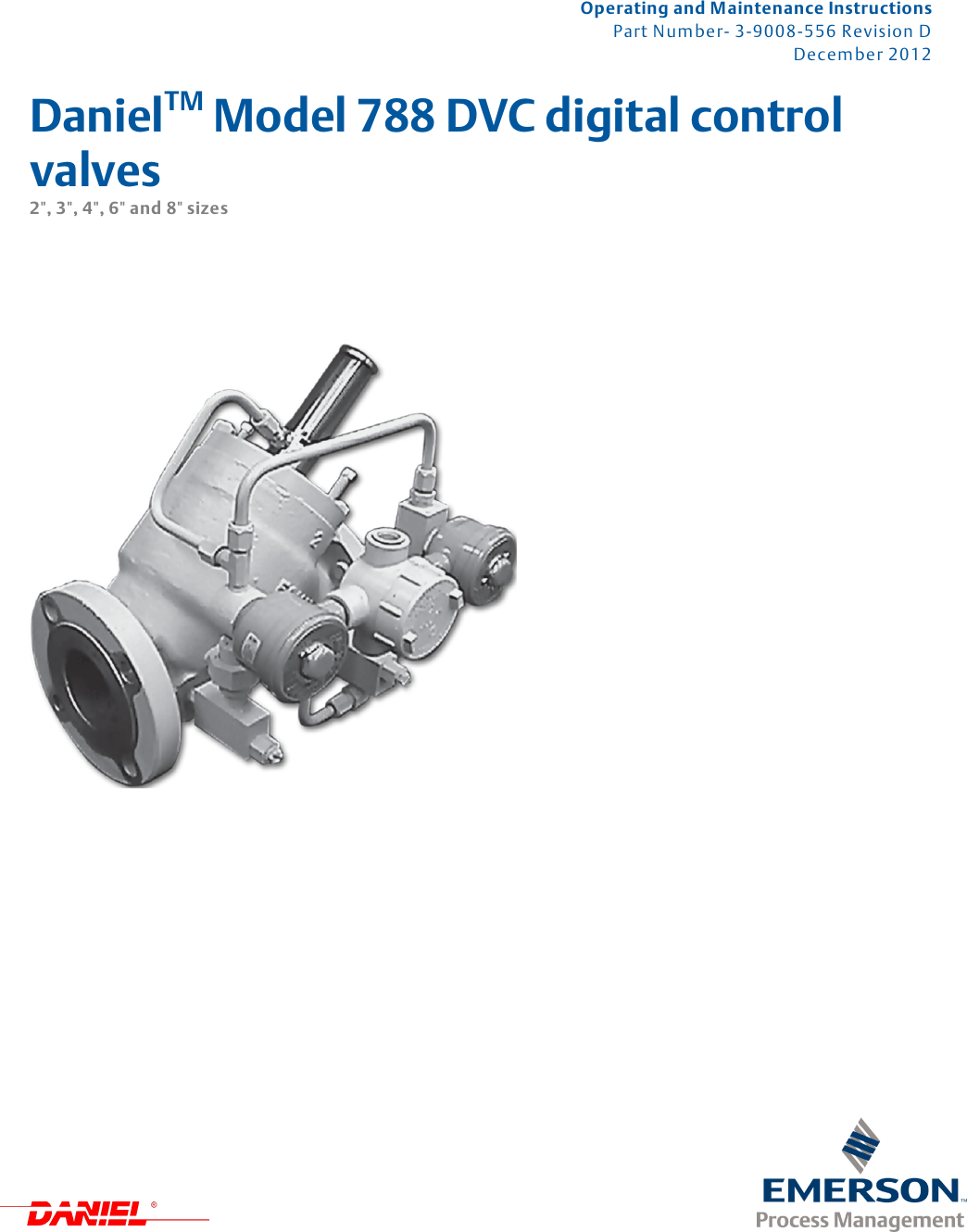 Emerson Digital Controller Valves 788 Dvc Maintenance Instructions