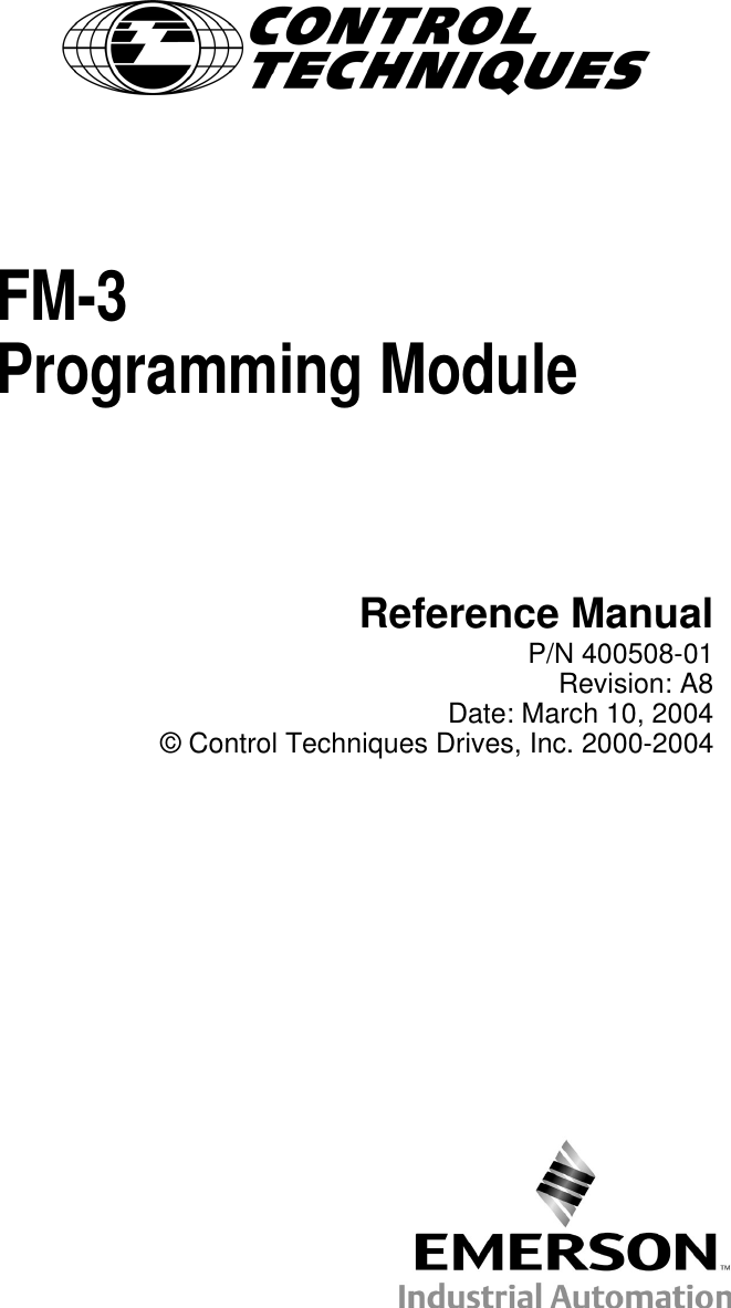 Emerson Fm 3 Reference Guide Main