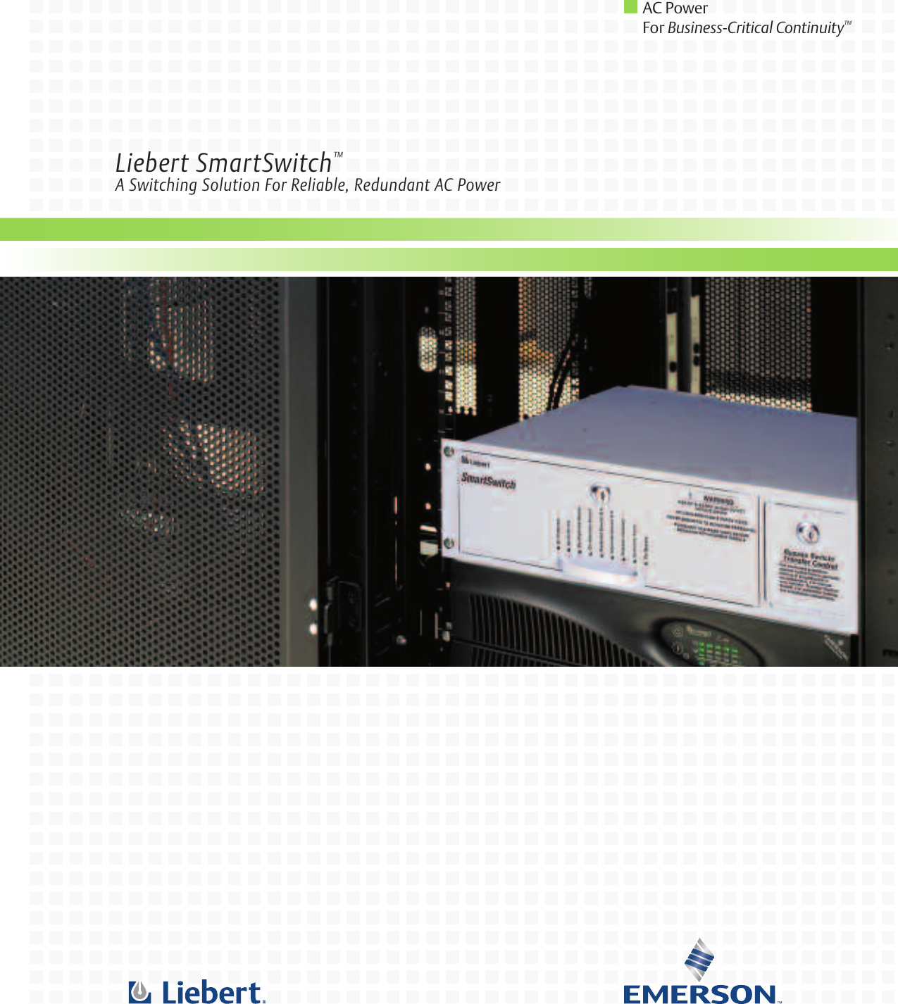 Emerson Liebert Smartswitch Brochure 01