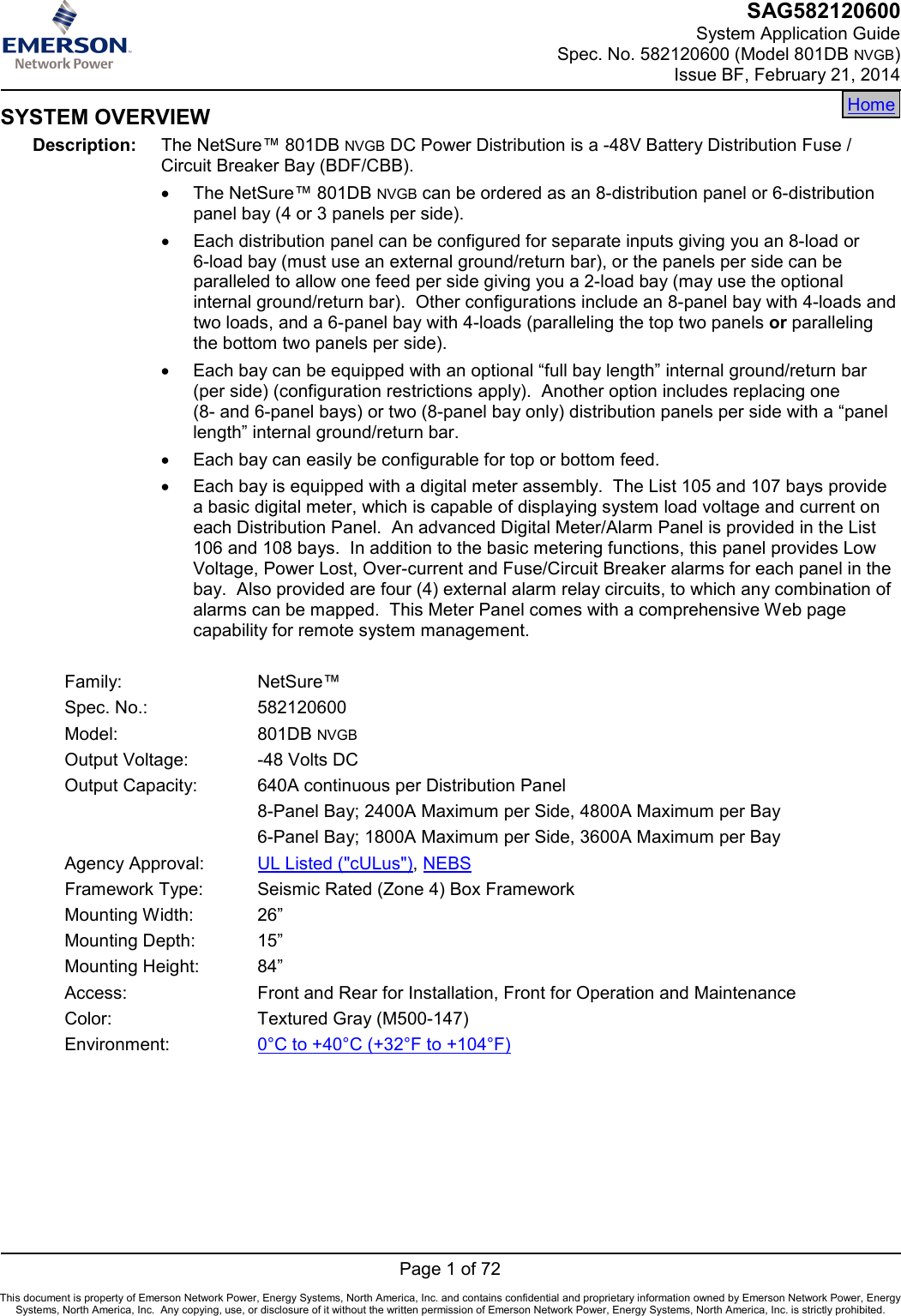 Emerson Netsure 801Db Application Guide