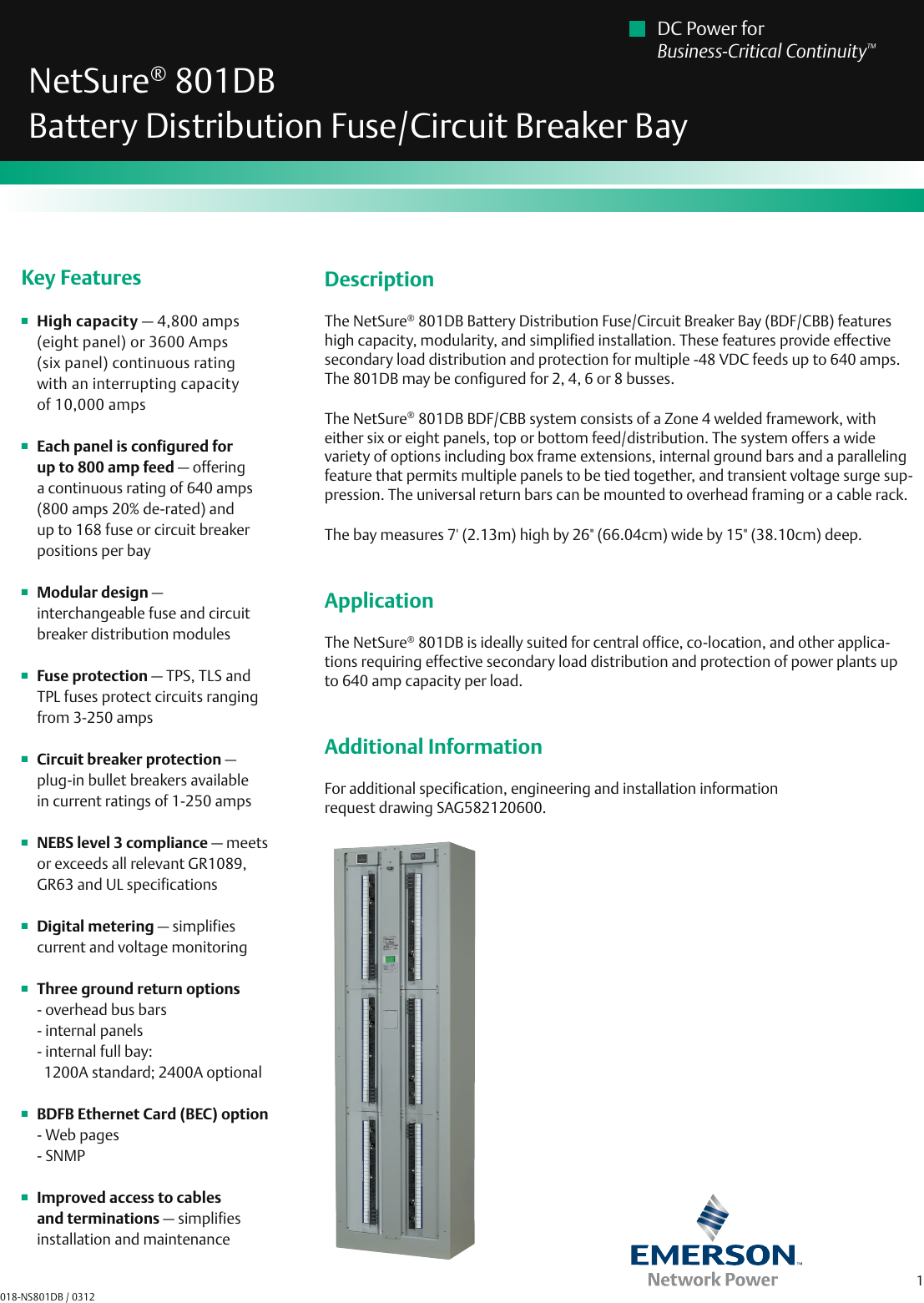 Emerson Netsure 801Db Brochures And Data Sheets