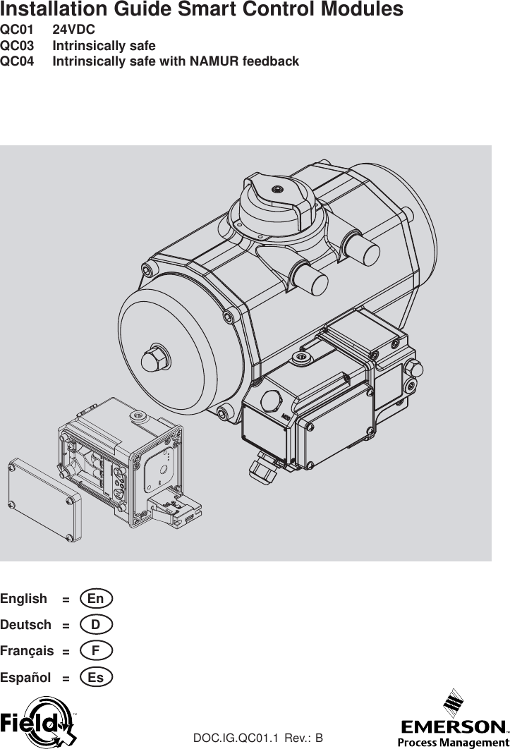 Emerson Smart Control Modules Installation Manual DOC.IG.QC01.1 Rev B