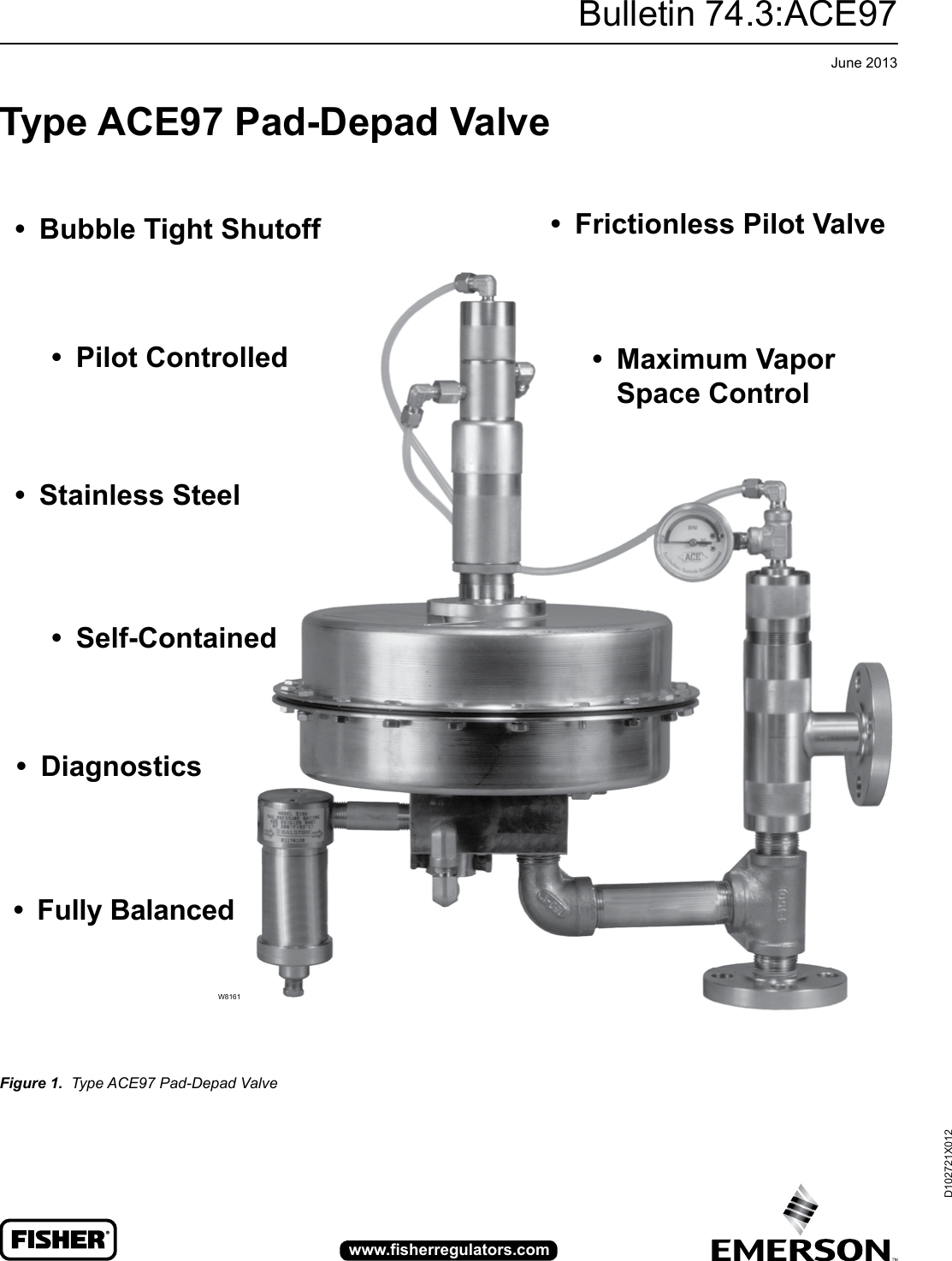 Emerson Type Ace97 Pad Depad Valve Data Sheet