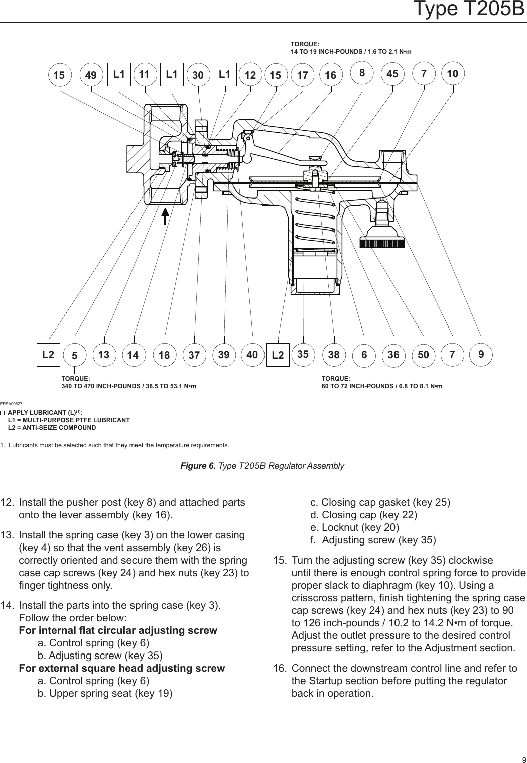 Emerson Type T205B Balanced Tank Blanketing Regulator Instruction Manual