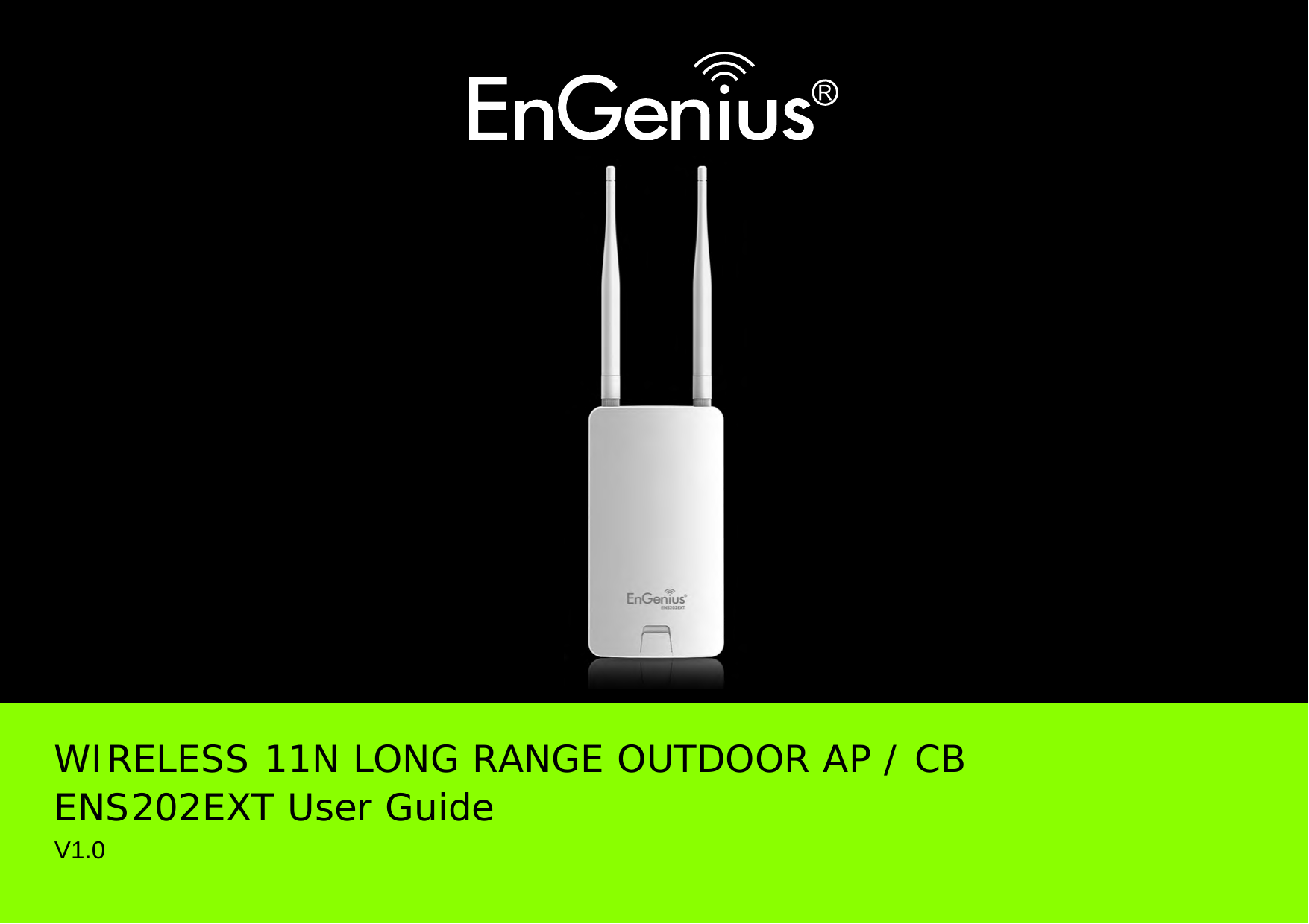 EnGenius Technologies ENS202 LONG RANGE WIRELESS 11N OUTDOOR AP/CB User ...