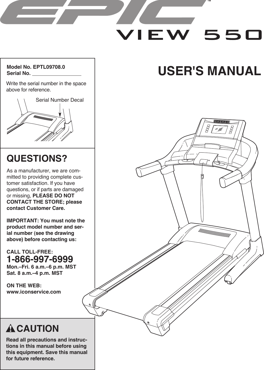 Epic Eptl097080 Owners Manual NTL10850 214878