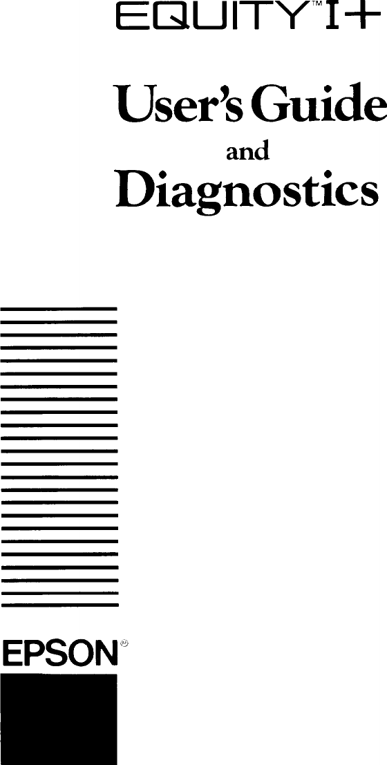 Epson I Users Manual Apex 110 User