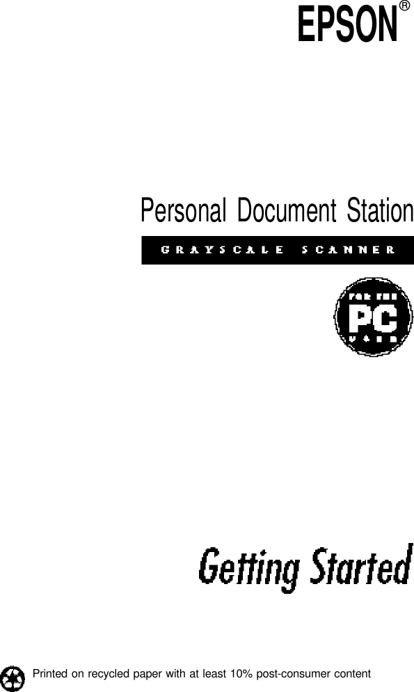 Epson Personal Station User Setup Information PC