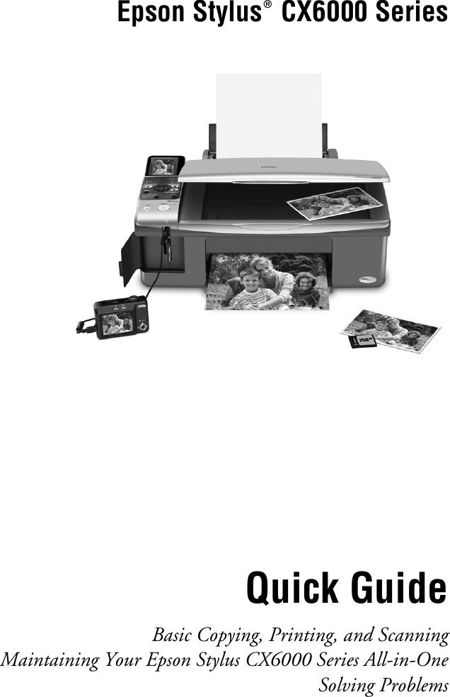 Epson Stylus Cx6000 Users Manual Series Quick Guide (Rev 2)