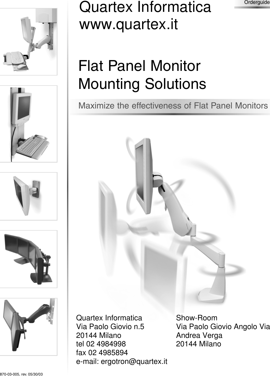 Ergotron 870 03 005 Users Manual